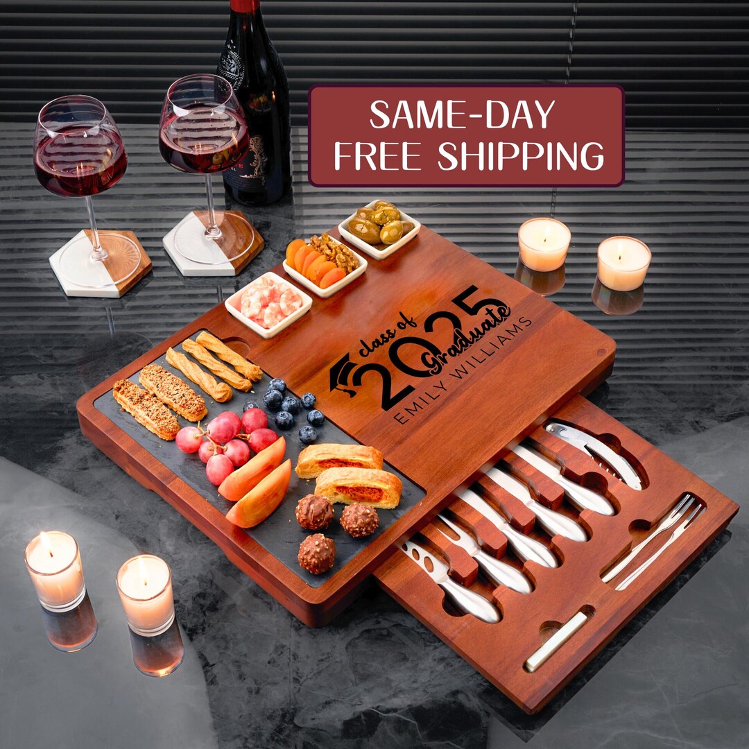 2025 Graduation Personalized Charcuterie Board, College Graduation Gift ...