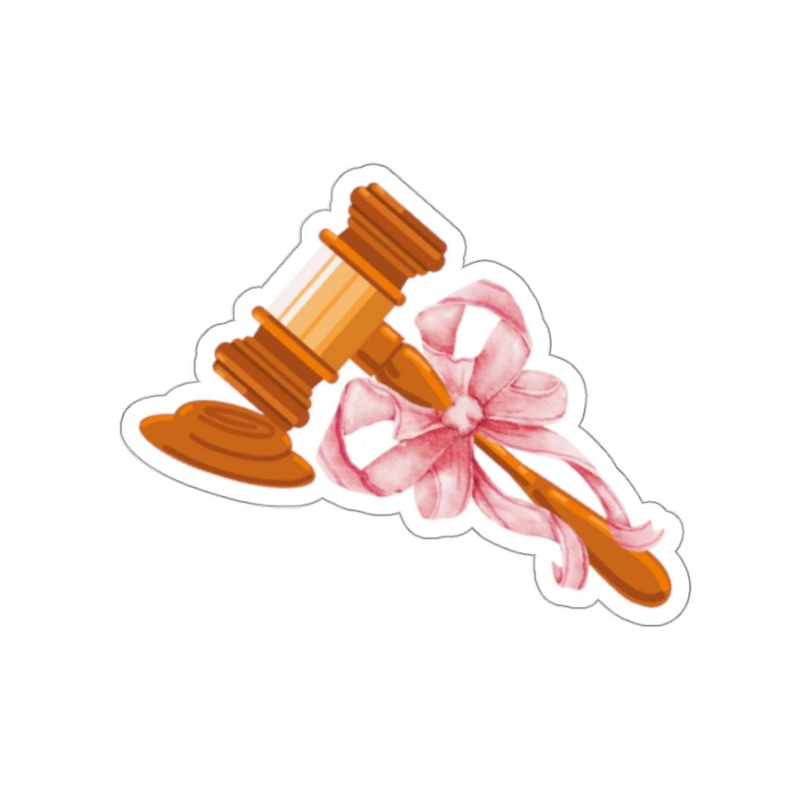 Legal Gavel Kiss-cut Stickers, Law School Decor, Judge Gift, Graduation ...