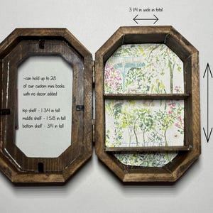 Mini Bookcase/bookshelf for Mini Books | Octagon - Etsy