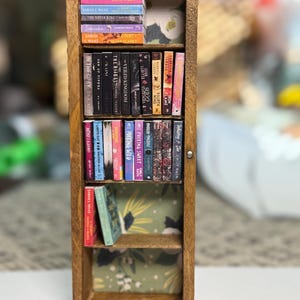 Mini Bookcase/bookshelf for Mini Books Tall - Etsy