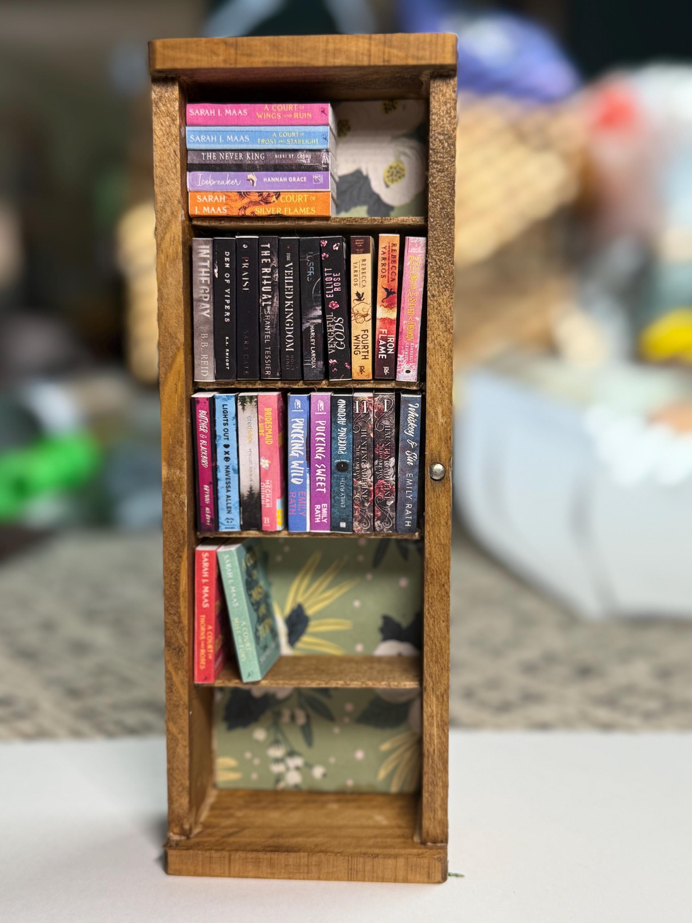 Mini Bookcase/bookshelf for Mini Books | Tall - Etsy