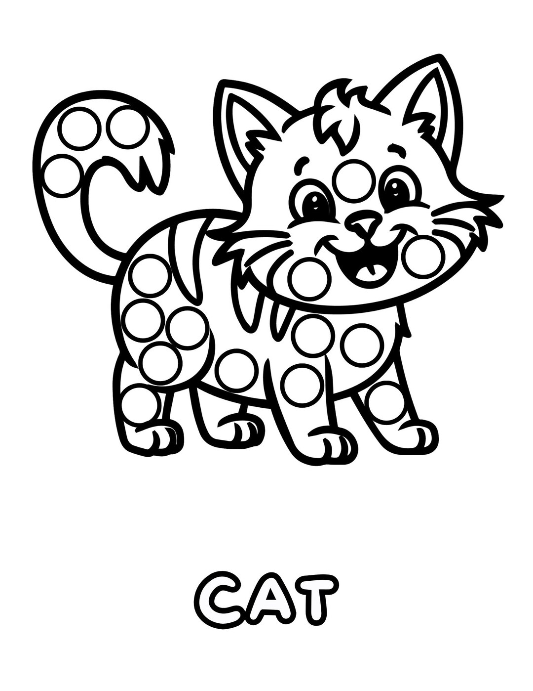 Animal Dot Marker Coloring Book, Dab It Activity (digital Download) - Etsy