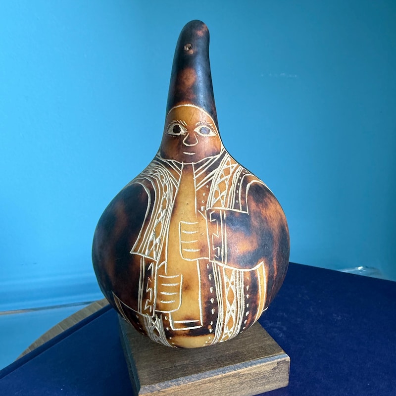 Pyrography Gourd - Etsy