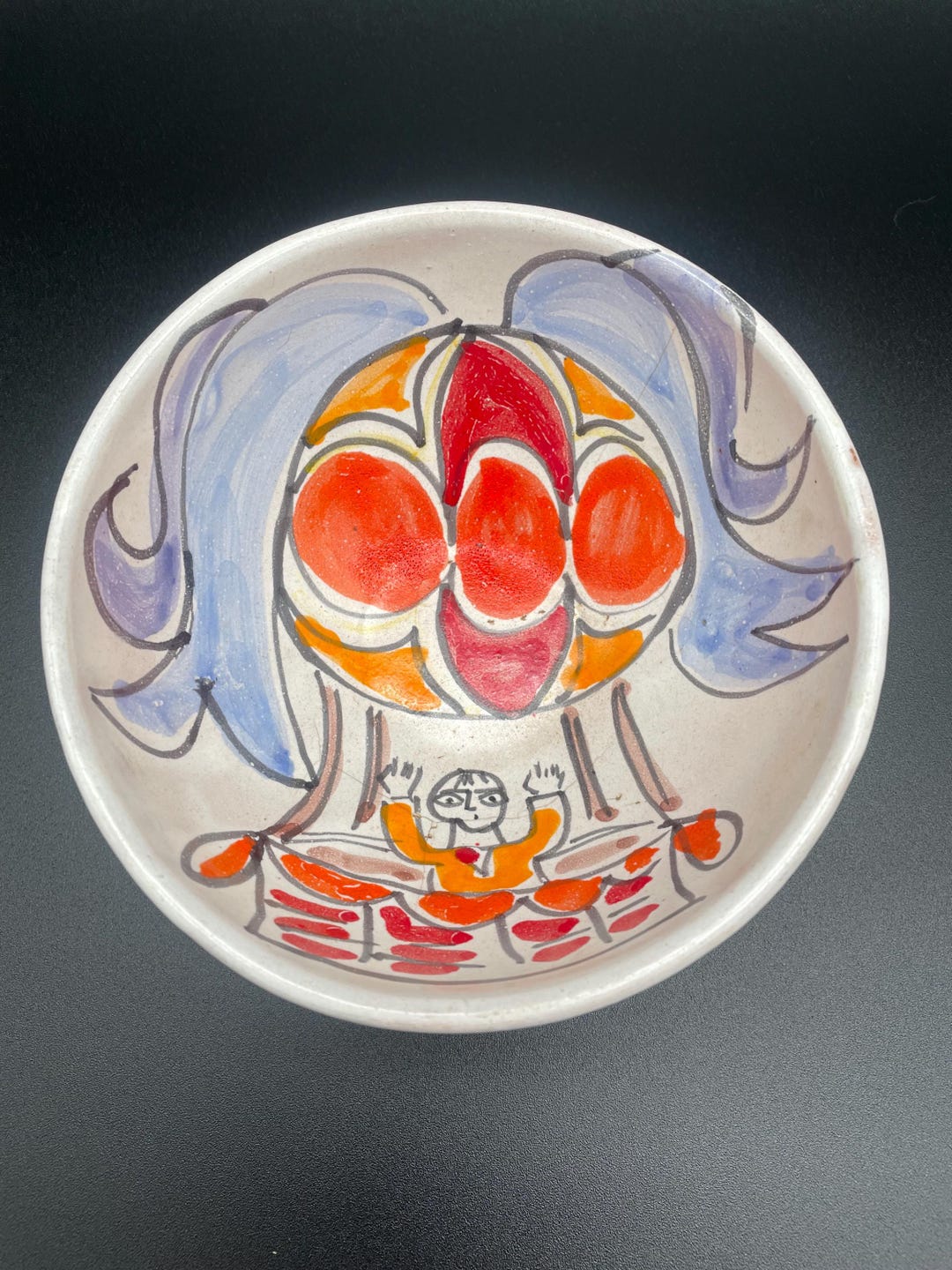 Desinone Italy 1965 Signed Vintage Mid-century Hand Painted Pottery ...