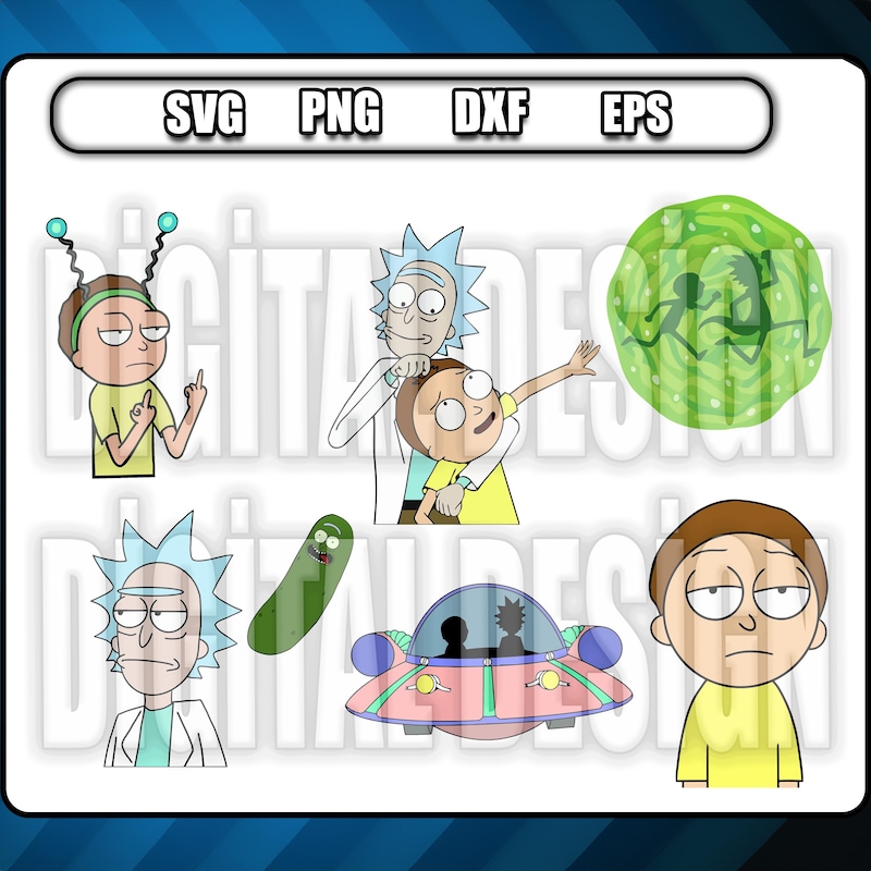 Rick and Morty Svg - Etsy