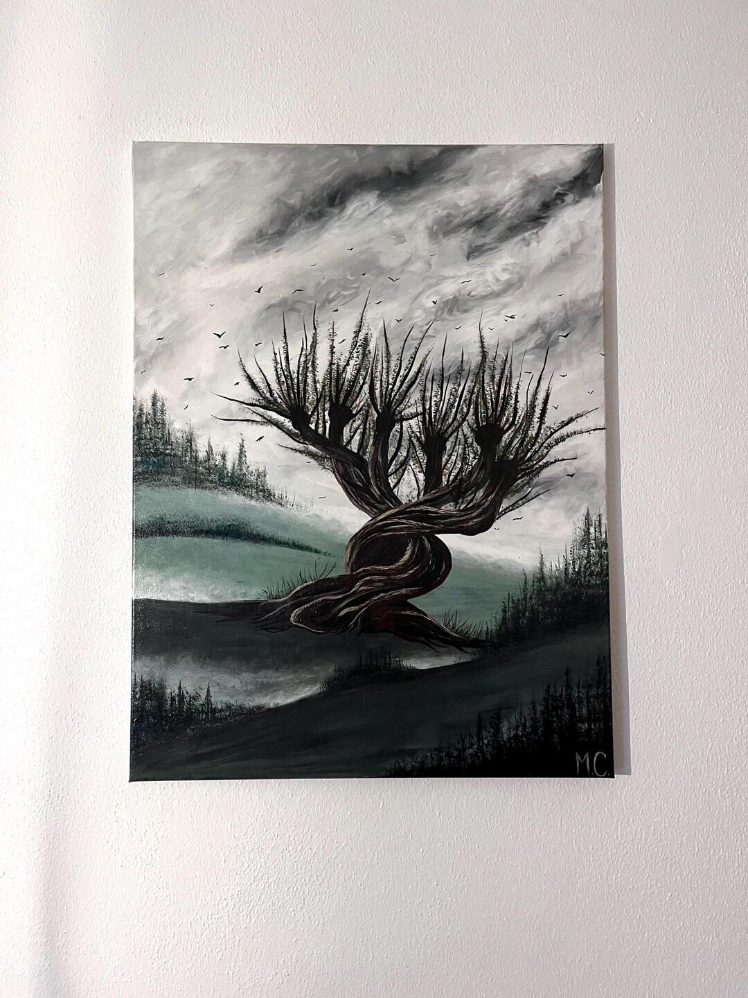 Original Painting of Whomping Willow by Harry Potter - Etsy