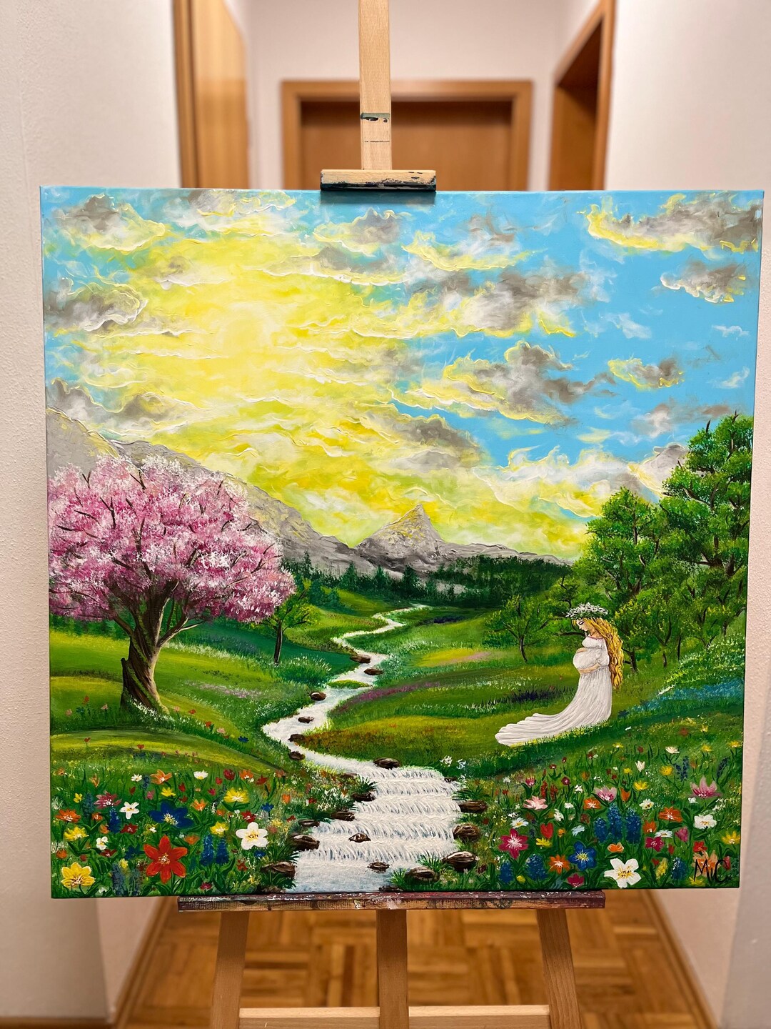 Original Painting of Vesna - Slavic Goddess - Etsy