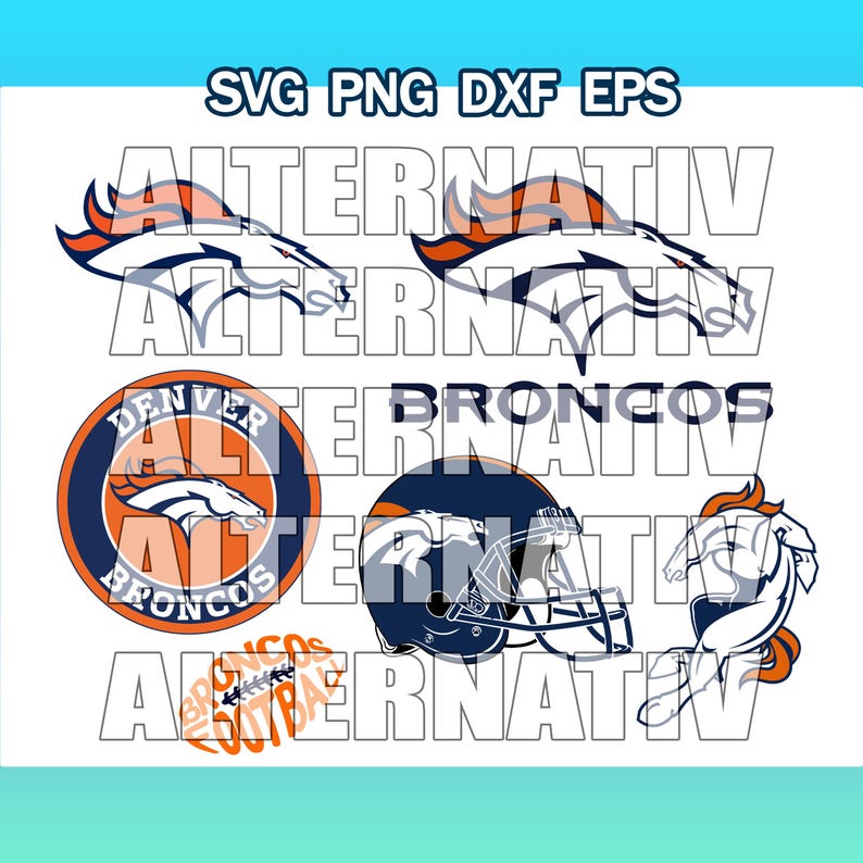 Denver Broncoss Football SVG PNG Bundle, Svg Sports Files, Svg for ...