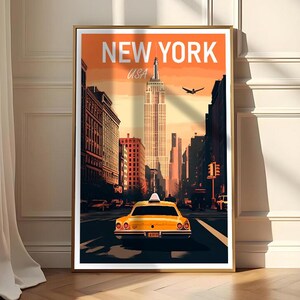 New York City Print, New York Travel Poster, USA Travel Gift, New York ...