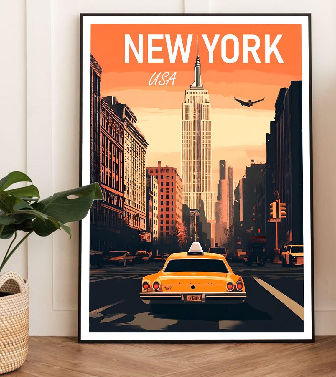 New York City Print, New York Travel Poster, USA Travel Gift, New York ...