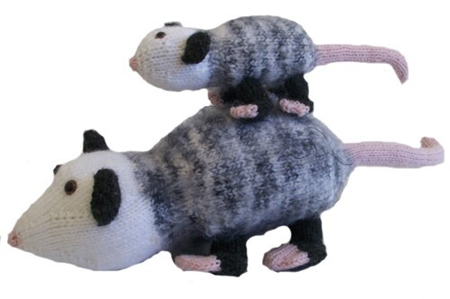 Poppy Possumand Baby PDF Knitting Pattern - Etsy