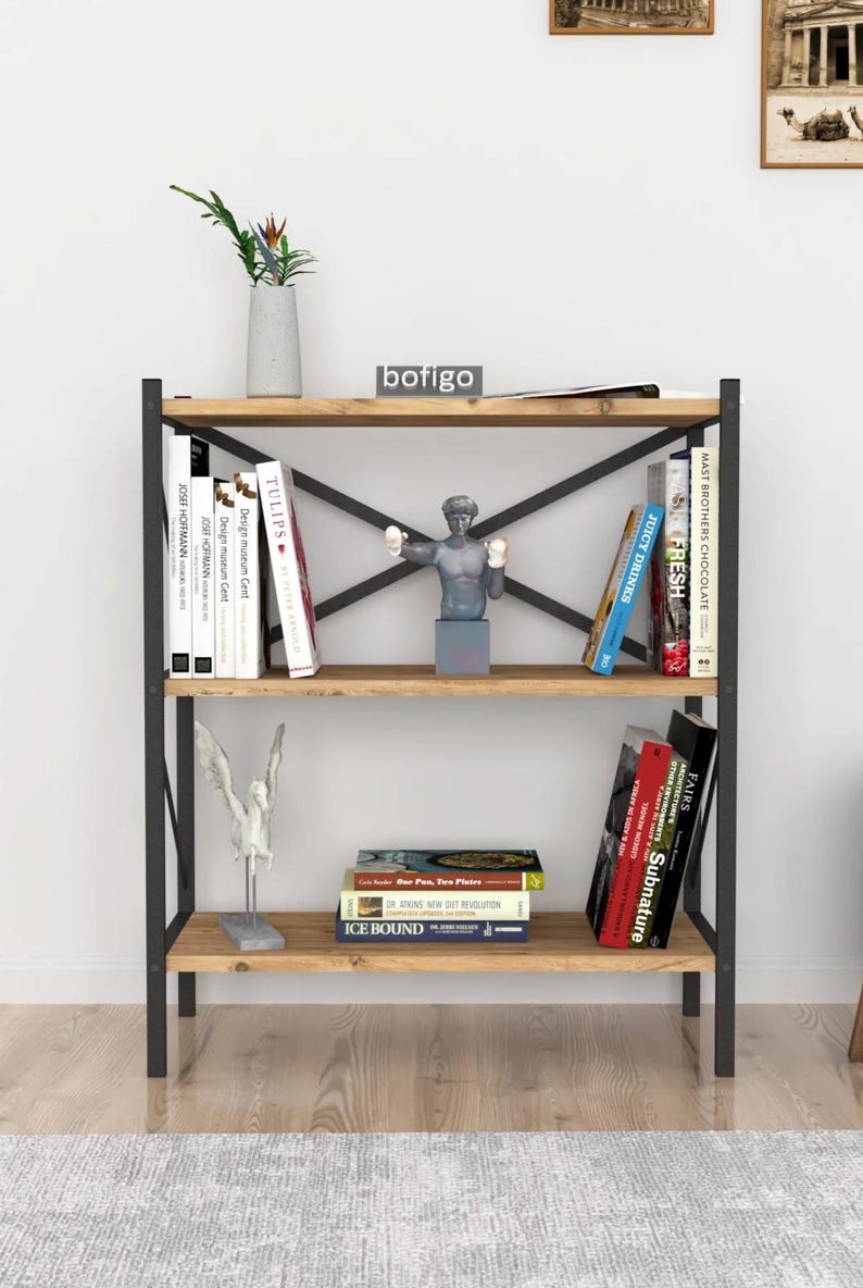 Modern Book Shelf - Custom Wood Bookshelf - Wall-mounted Floating Shelf ...