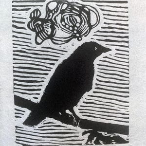 Limited Edition Print — Wood Engraving of a Crow - What Crows Are ...