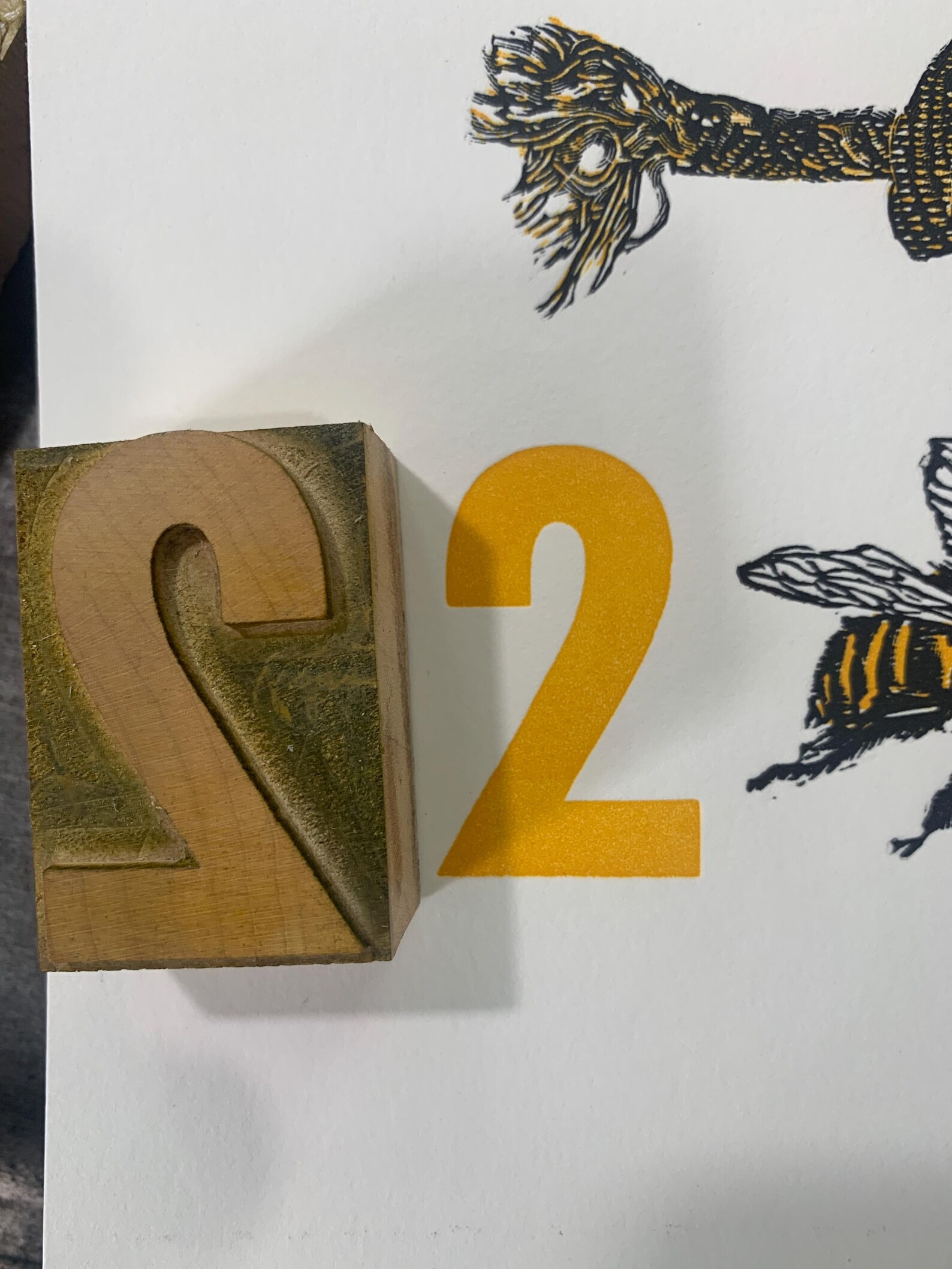 Bee Hamlet - Letterpress Broadside - REBUS - Etsy