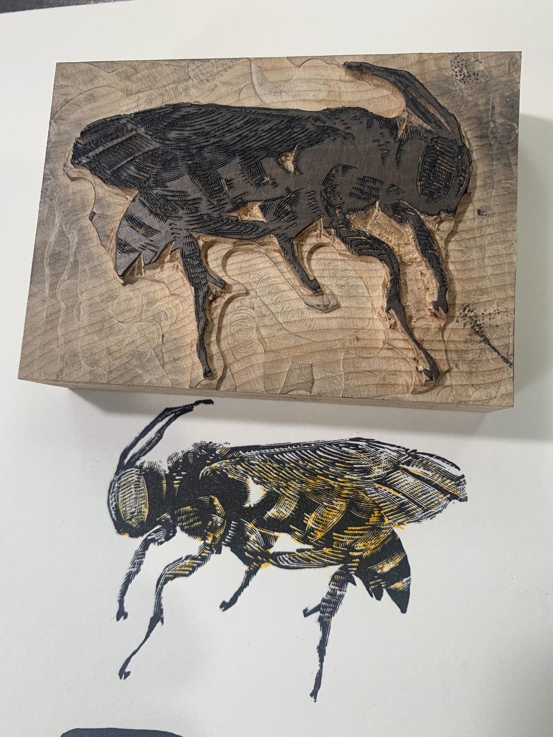 Bee Hamlet - Letterpress Broadside - REBUS - Etsy
