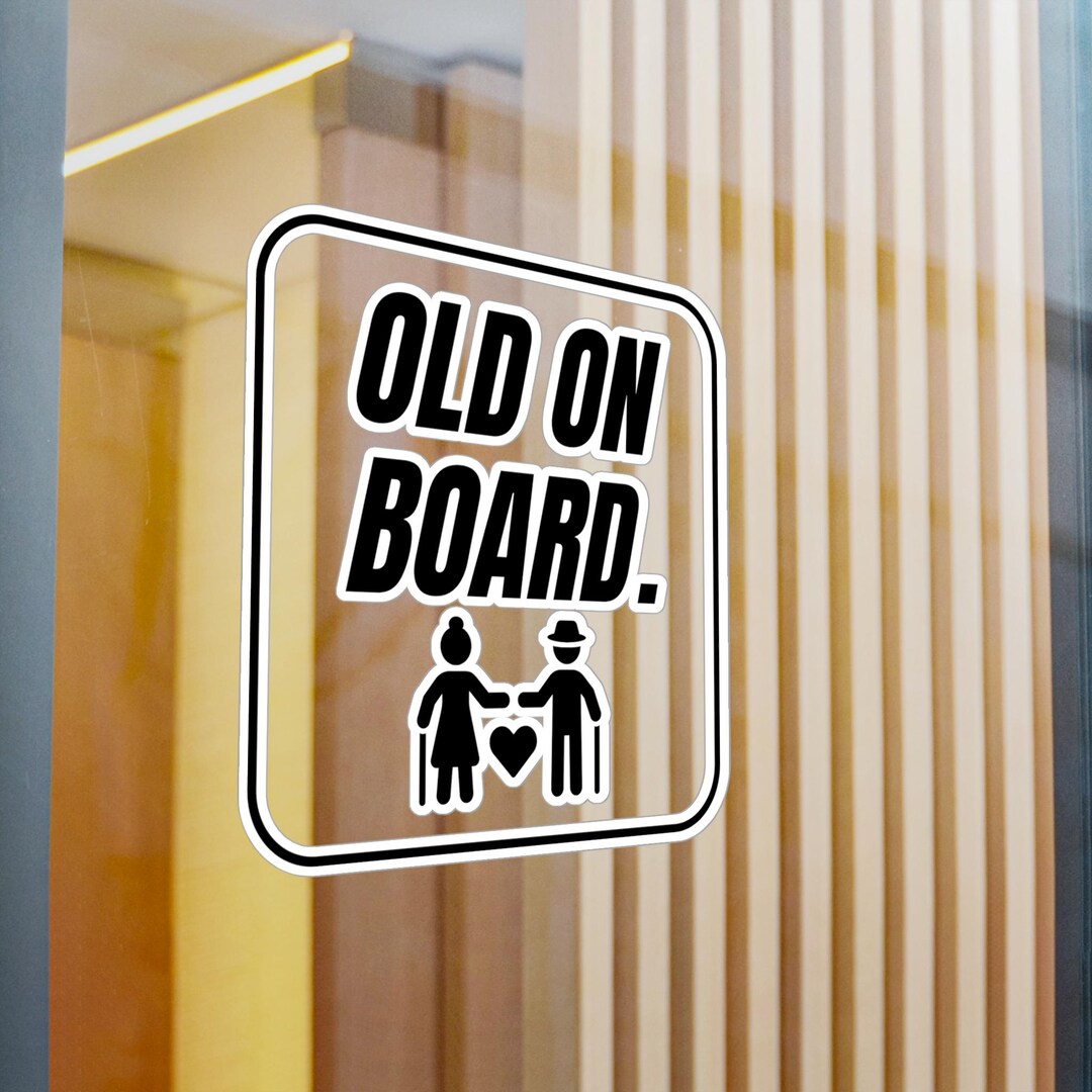 Vinyl Decals, Old on Board Design, Weatherproof Stickers, Car Decals ...