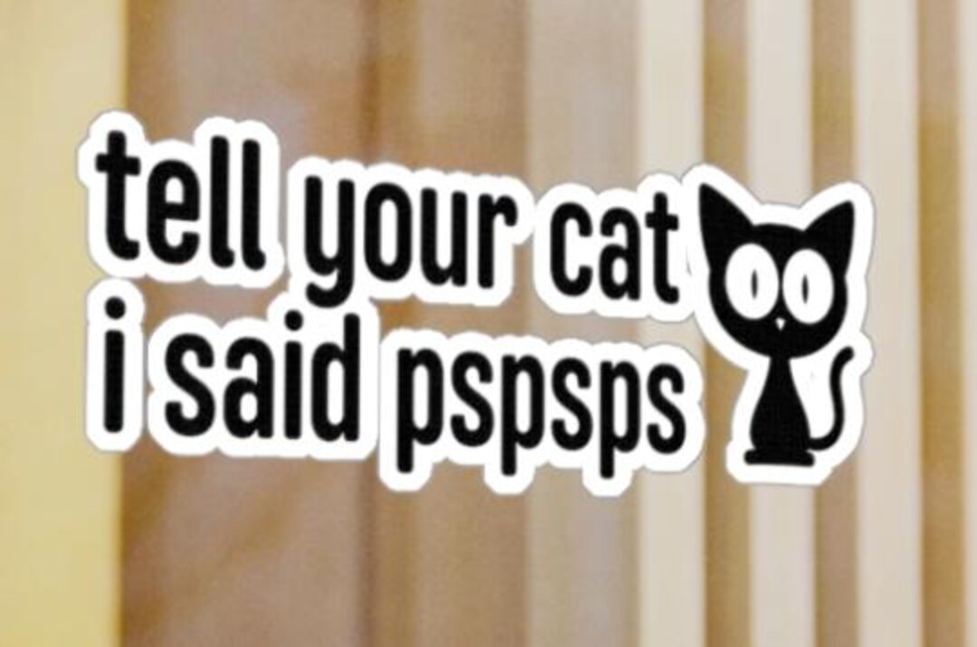 Cat Lover Kiss-cut Vinyl Decals, Cat Lady Decals, Cute Cat Decals ...
