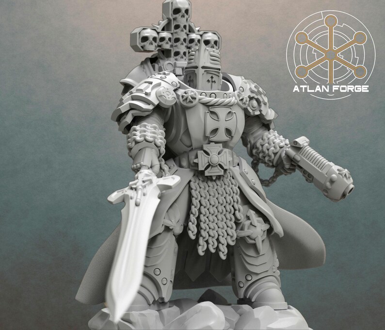 Templar Commander | Wargame Miniature | Si-fi Fantasy Wargaming RPG ...