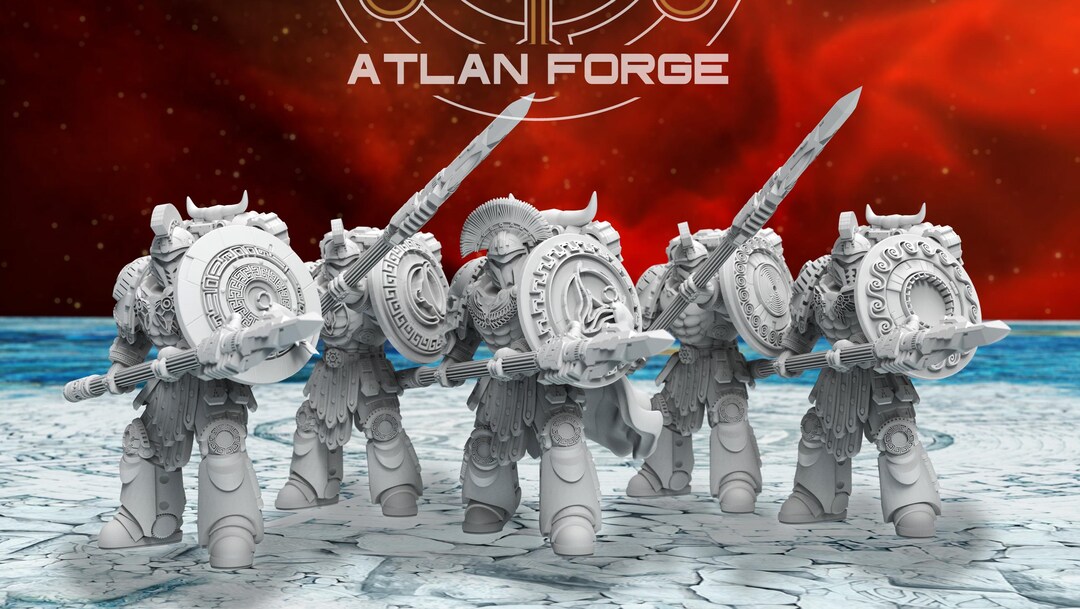Minoan Promethean Phalanx – Elite Heavy Infantry Miniature Kit for ...