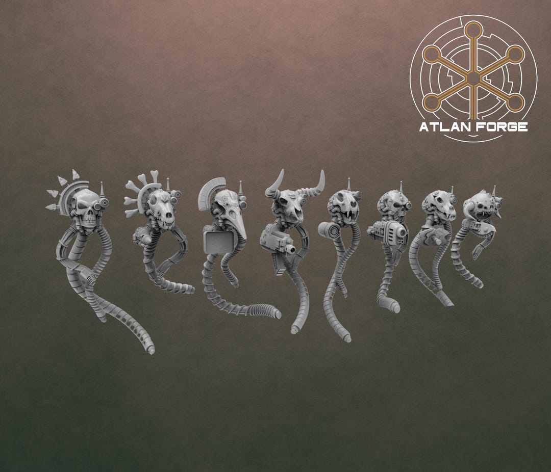 Skull Drones Wargame Miniature Accessories Si-fi Fantasy Wargaming RPG ...