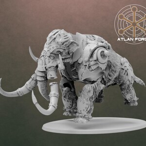 Cybernetic War Mammoth Wargame Miniature Si-fi Fantasy Wargaming RPG ...