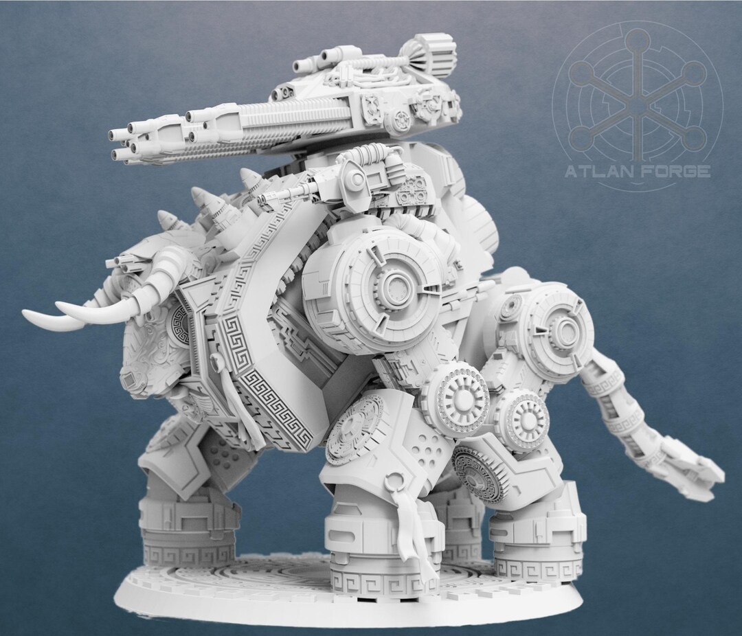 Minoan Taurus Dreadnought Miniature Wargame Miniature Proxy Figurine Si ...