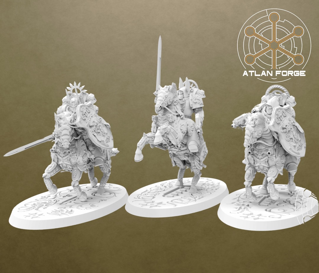 Angelic Knights | Wargame Miniature | Si-fi Fantasy Wargaming RPG | Kit ...