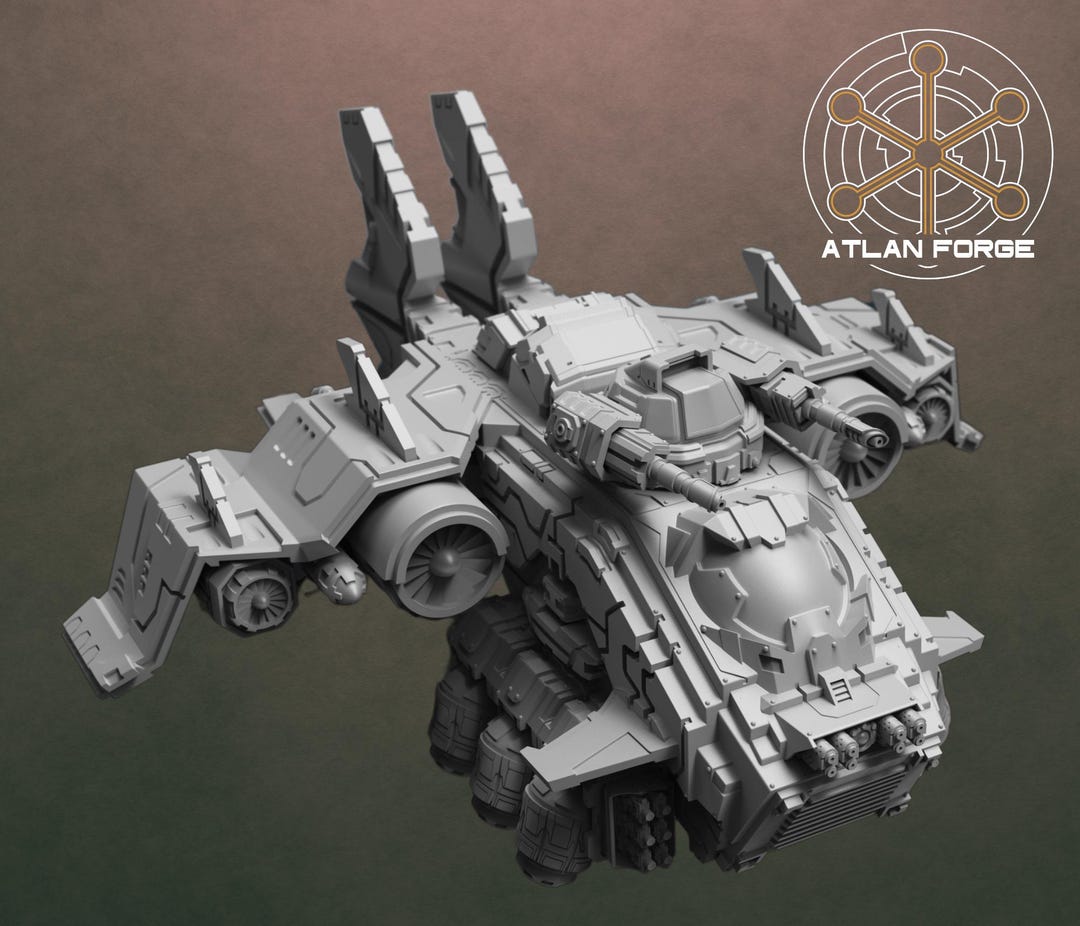 Thunderblaze Gunship – Modular Hover Tank Vehicle Kit for Sci-fi ...