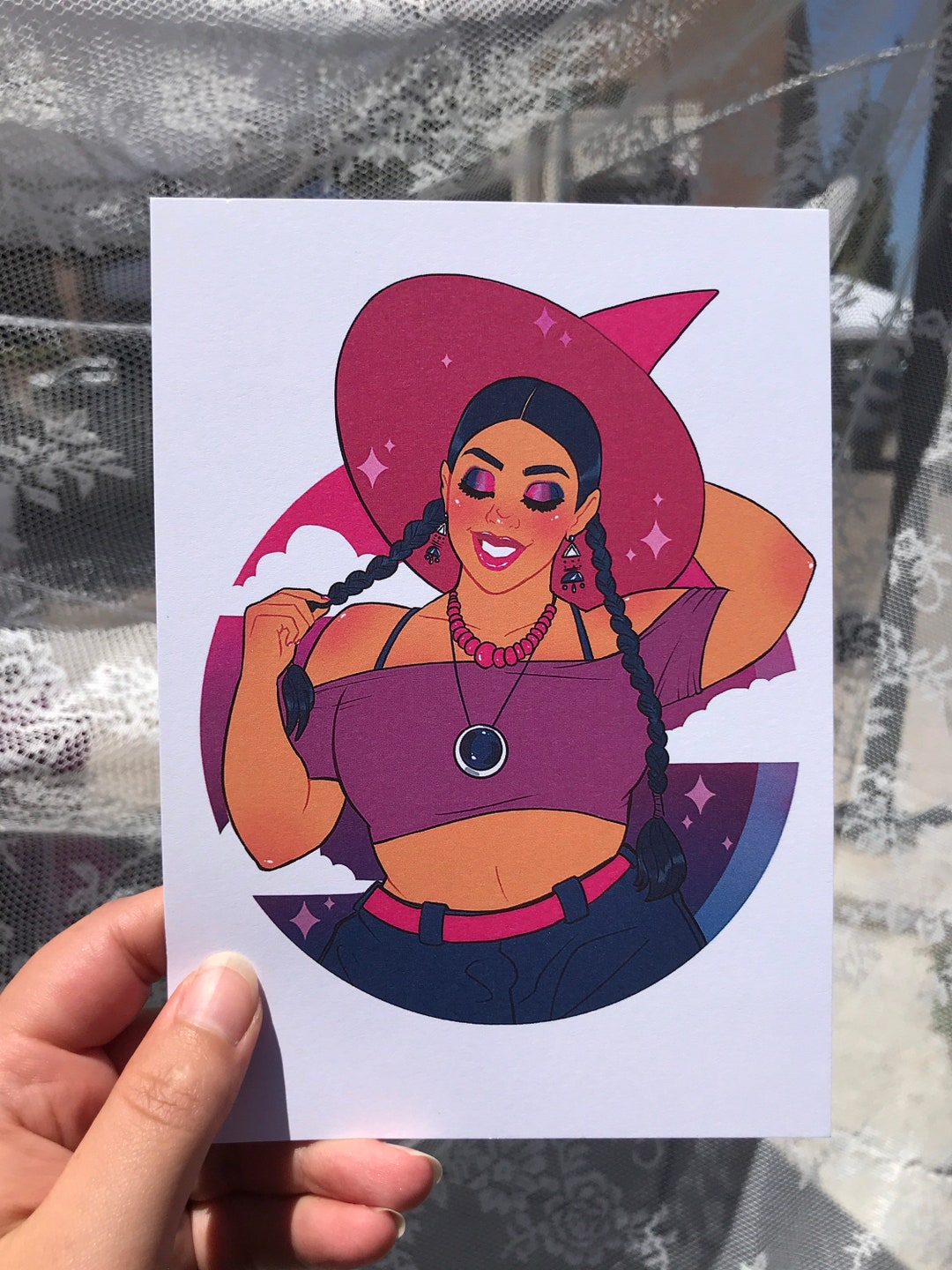 Bisexual Pride Witch Art Print, 8x10 and 5x7 - Etsy