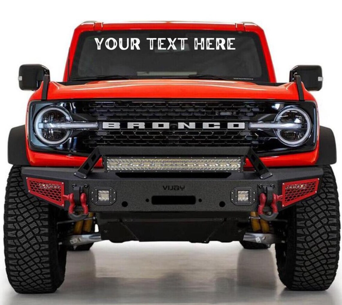 Personalized Windshield Text Decal Custom Windshield Banner Sticker UV ...