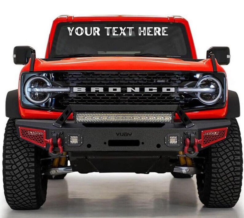 Personalized Windshield Text Decal Custom Windshield Banner Sticker UV ...