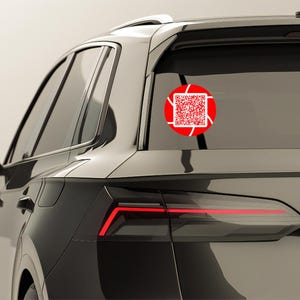 Custom QR Code Car Decal Social Media Follow Me Sticker UV Waterproof ...