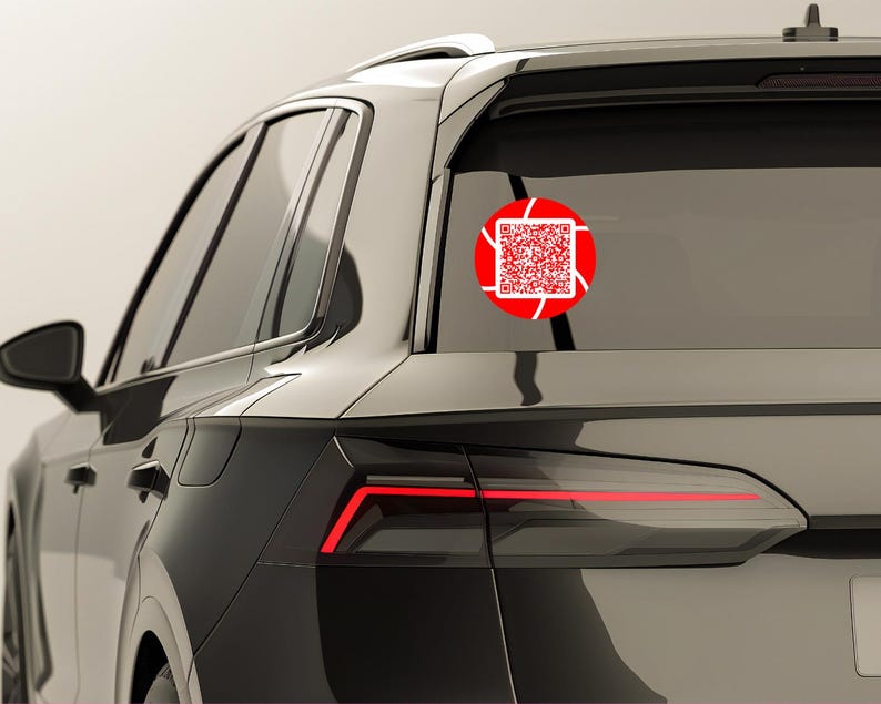Custom QR Code Decal, Uv Dtf Transfer, Personalized, Car Sticker ...