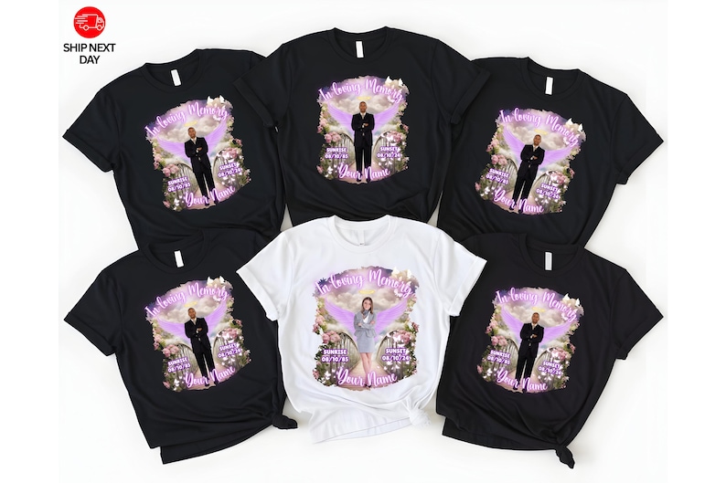 In Loving Memory Shirt With Photo,custom Memorial Tee,personalized RIP ...