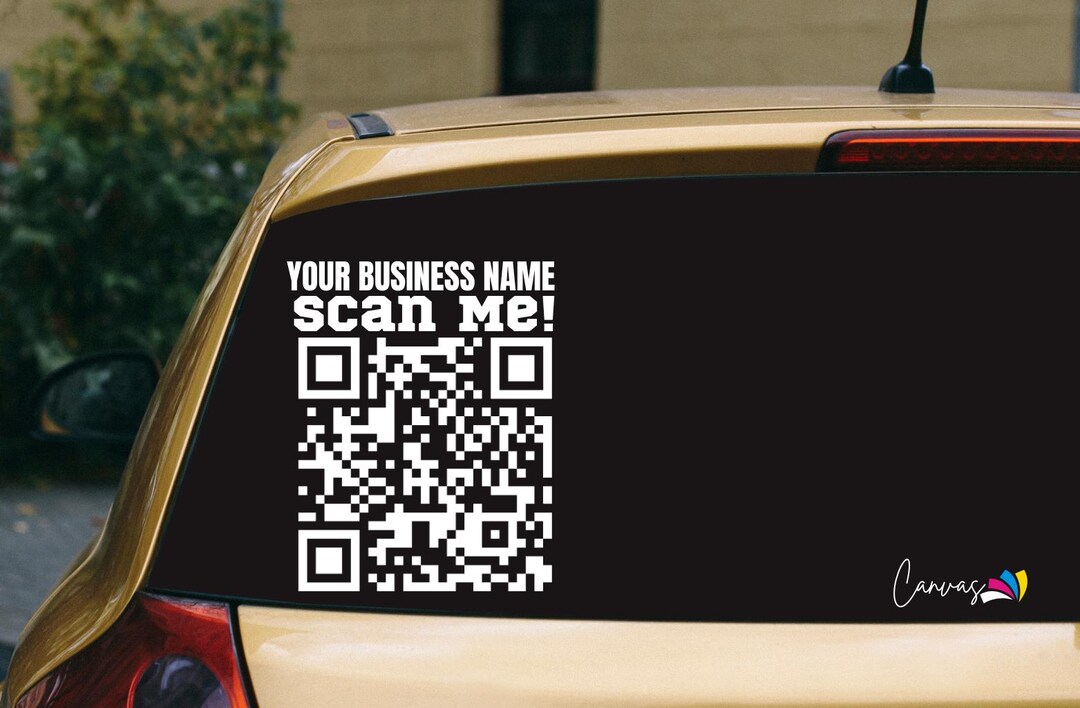 Custom QR Code Business Sticker Personalized Decal for Branding ...