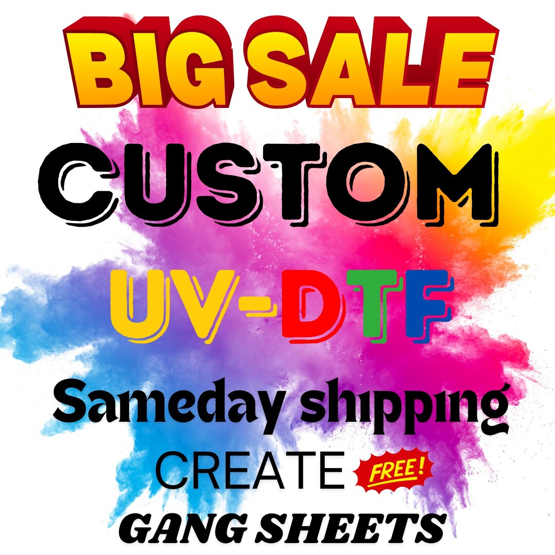 Uv Dtf,custom Uv Stickers, 20 Oz,16oz Glass Wraps,custom Decals,uv Dtf ...
