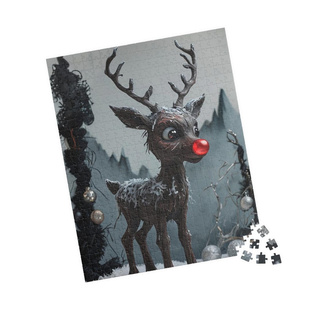 Jigsaw Puzzle, Creepy Christmas Rudolph the Red Nose Reindeer, 110-1014 ...