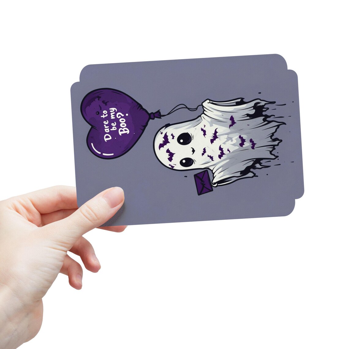 Postcards, Valentine's Day Ghost Dare to Be My Boo, Cute, Set of 30 ...