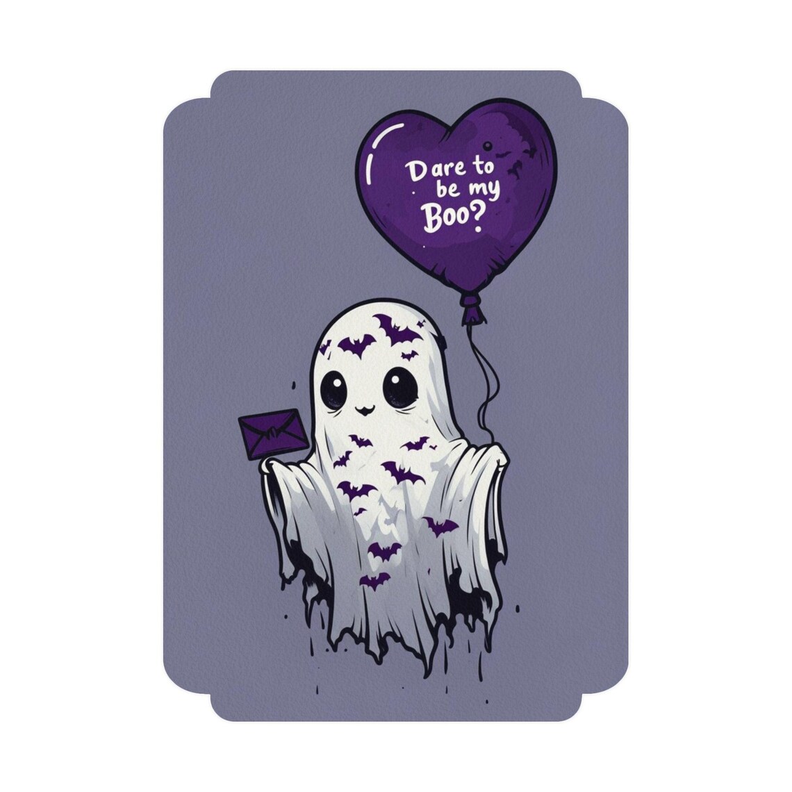 Postcards, Valentine's Day Ghost Dare to Be My Boo, Cute, Set of 30 ...