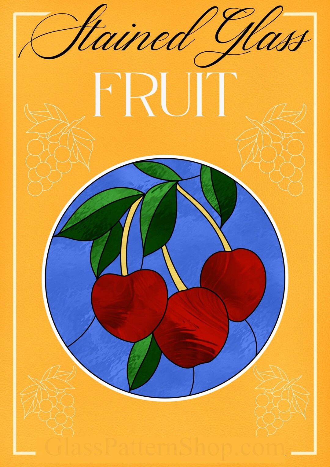 Fruit Stained Glass Pattern Book - DIGITAL DOWNLOAD PRODUCT - Pdf - Etsy