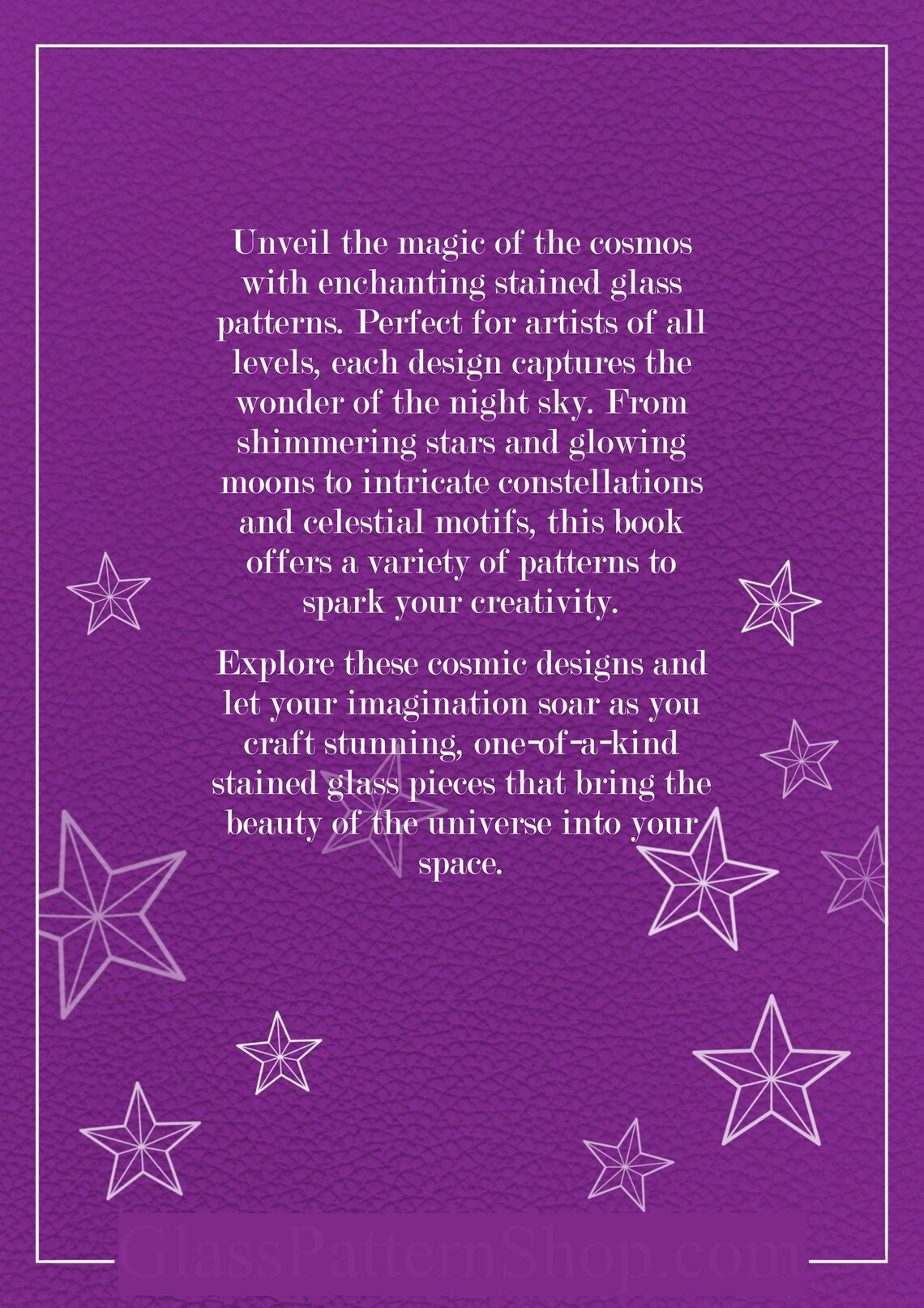 Celestial Themed Stained Glass Pattern Book - DIGITAL DOWNLOAD PRODUCT ...