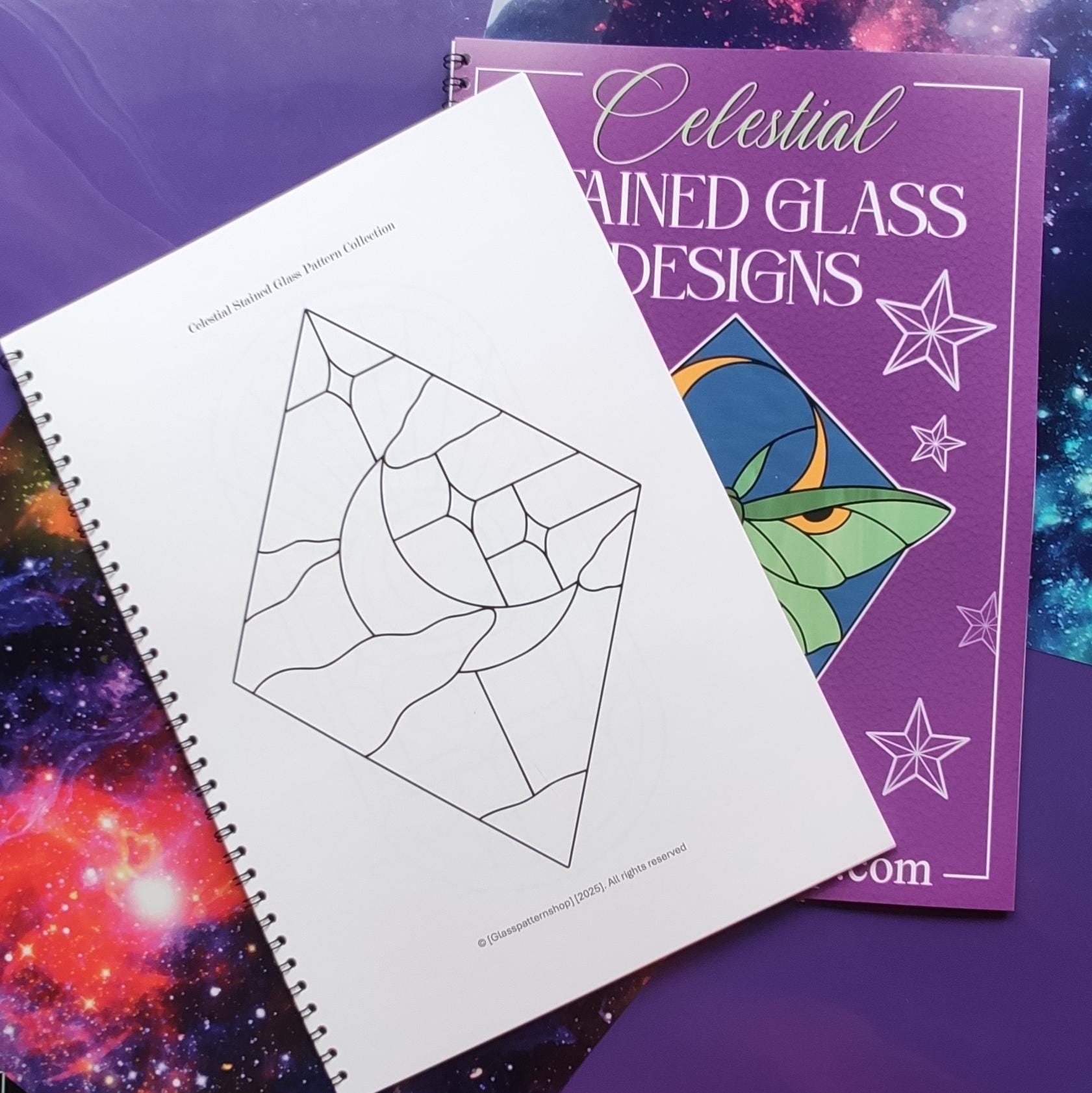 Celestial Themed Stained Glass Pattern Book - Beginner-friendly - 17 ...