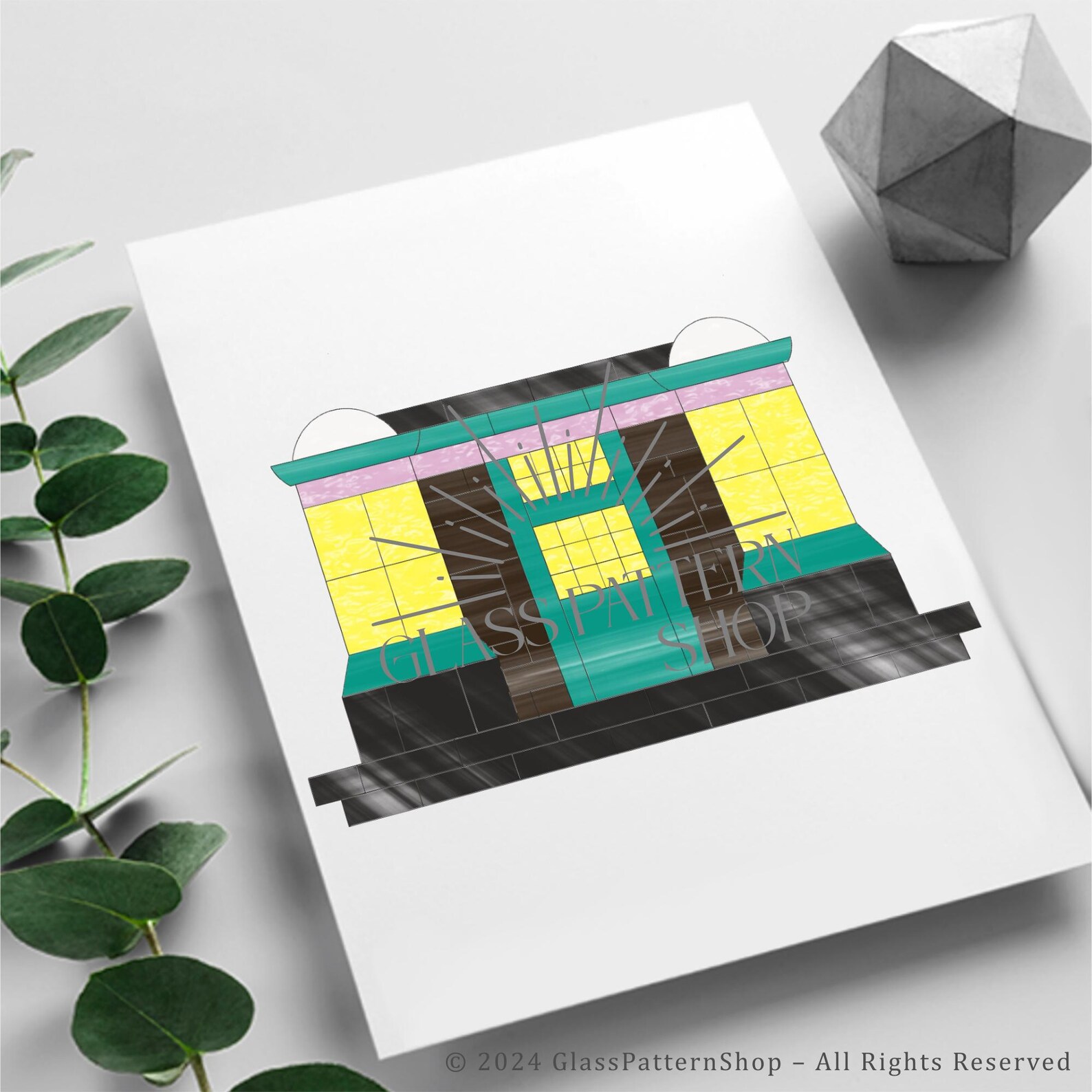 Magical Sweet Shop Front Stained Glass Pattern – Enchanted Glass Art ...