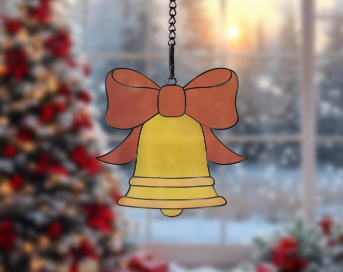 Christmas Bells Stained Glass Pattern – Digital Download, Holiday ...