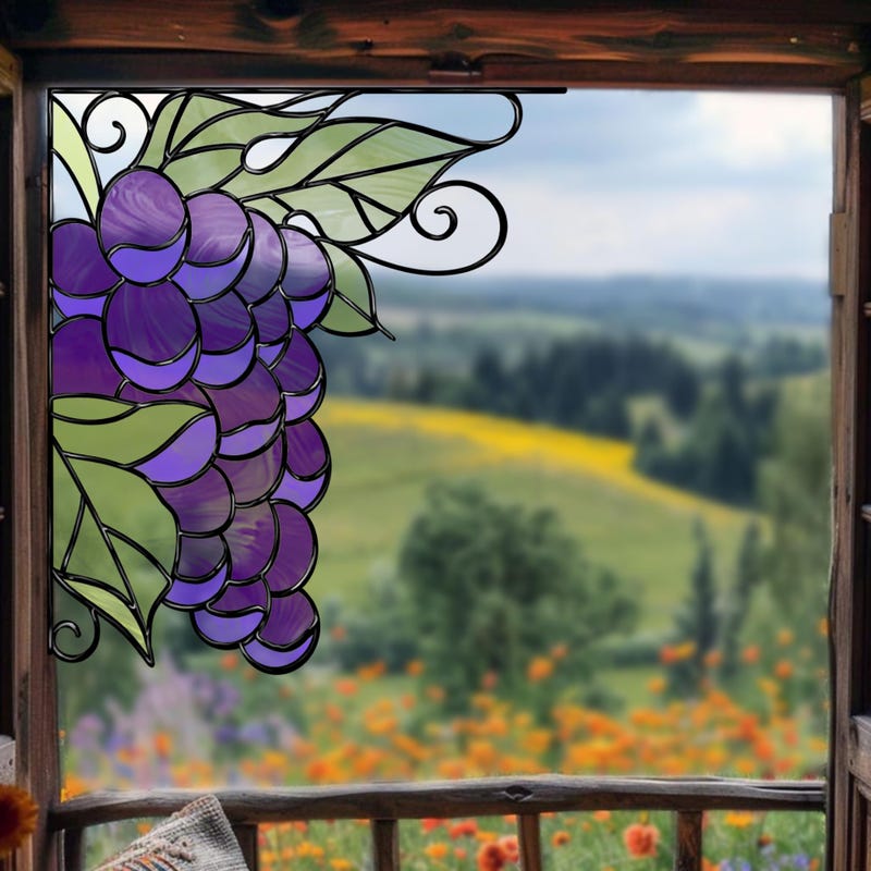 Stained Glass Corner Panel - Etsy