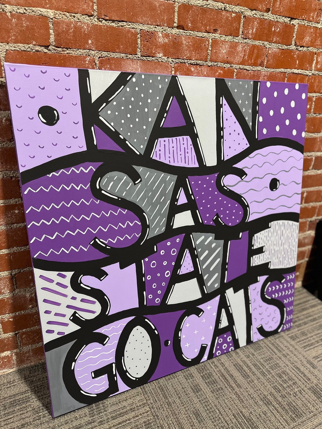 K-state Kansas State University Custom Graphic Sign - Etsy