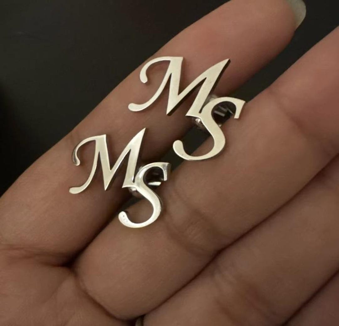 Personalised Stainless Steel Custom Letter Cufflinks - Etsy