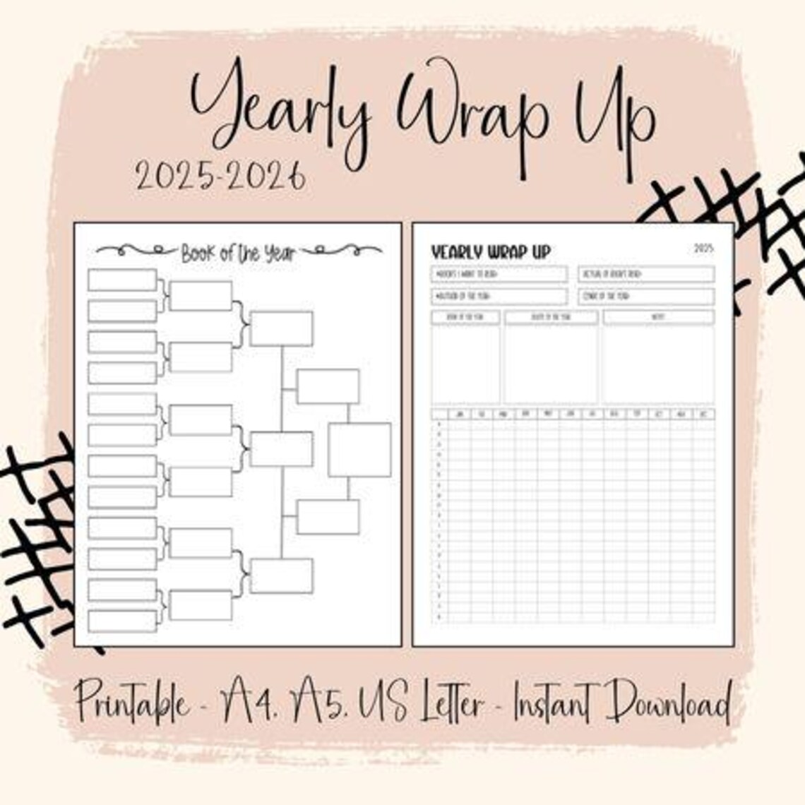 Printable Reading Journal 2025-2026 Track Your Reading Journey Monthly ...