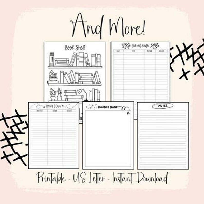 Printable Reading Journal 2026 and 2027 | Track Your Reading Journey ...