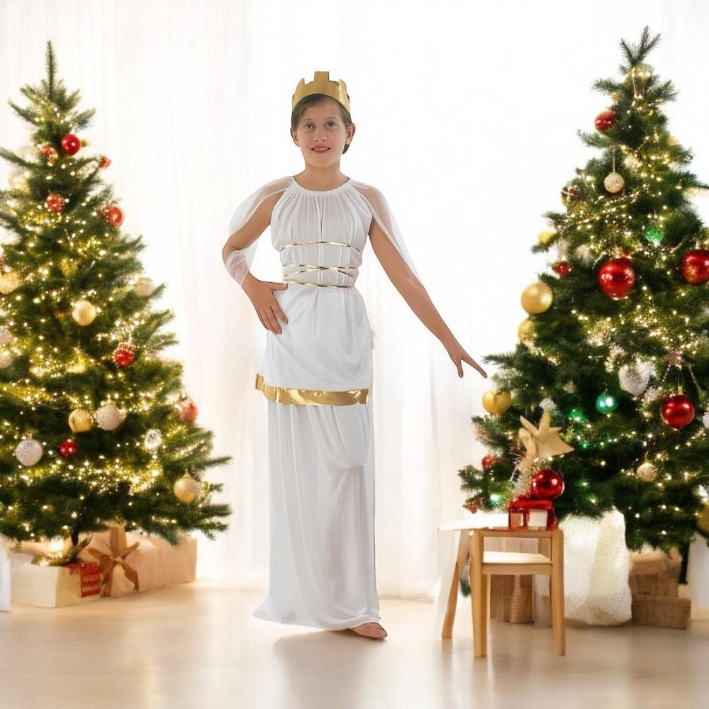 Greek Cosplay Costume for Girl White Dress for Girls Amazing Costume ...